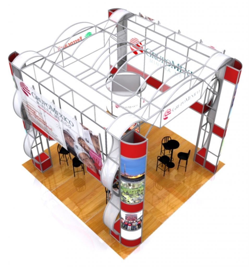 Grupo México Stand Sistema 6X6 Isla – Stands Center