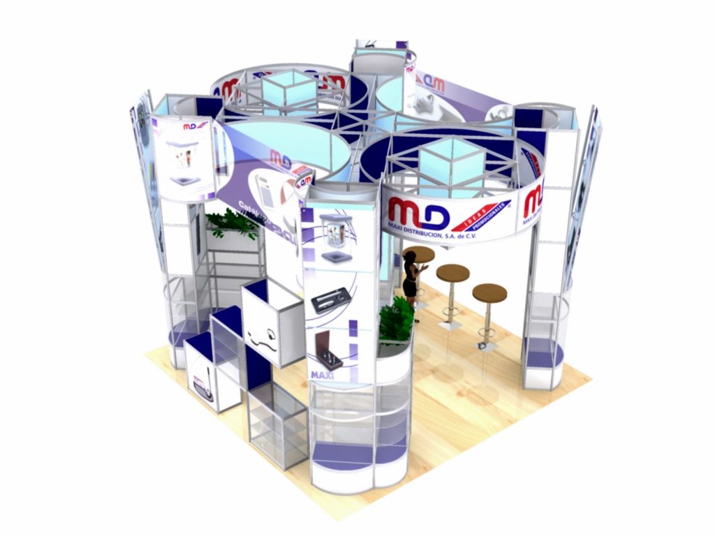 Maxidistribucion Stand Sistema 6X6 Isla 2 – Stands Center