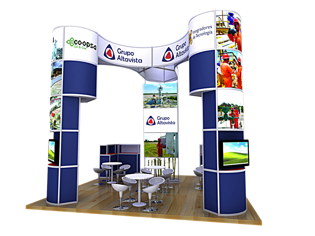 Grupo Altavista Stand Sistema 6X6 Isla – Stands Center