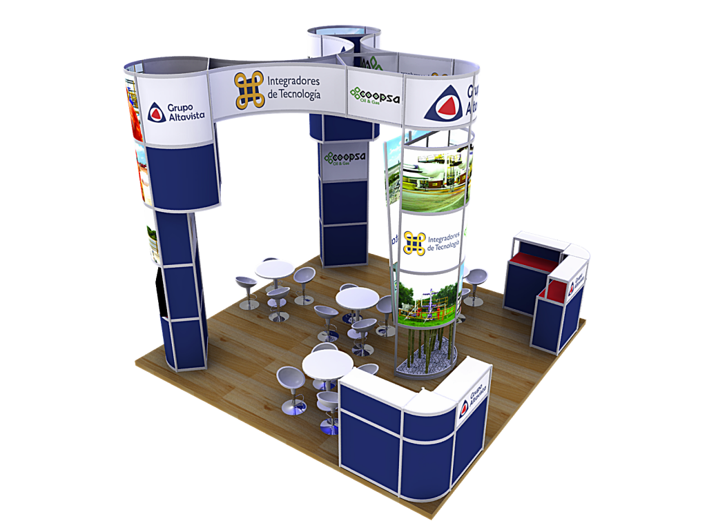 Grupo Altavista Stand Sistema 6X6 Isla – Stands Center